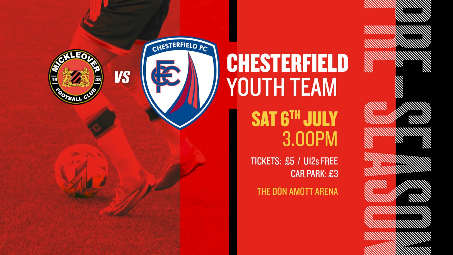 A New Start: Chesterfield Youth (H) – Mickleover Football Club