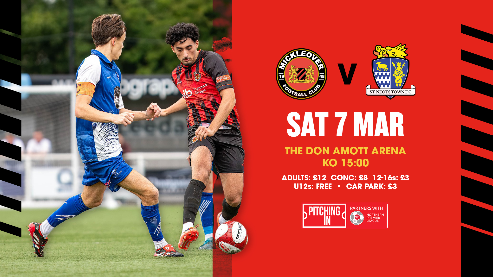 Up Next at the Don Amott Arena: St. Neots Town – Mickleover Football Club
